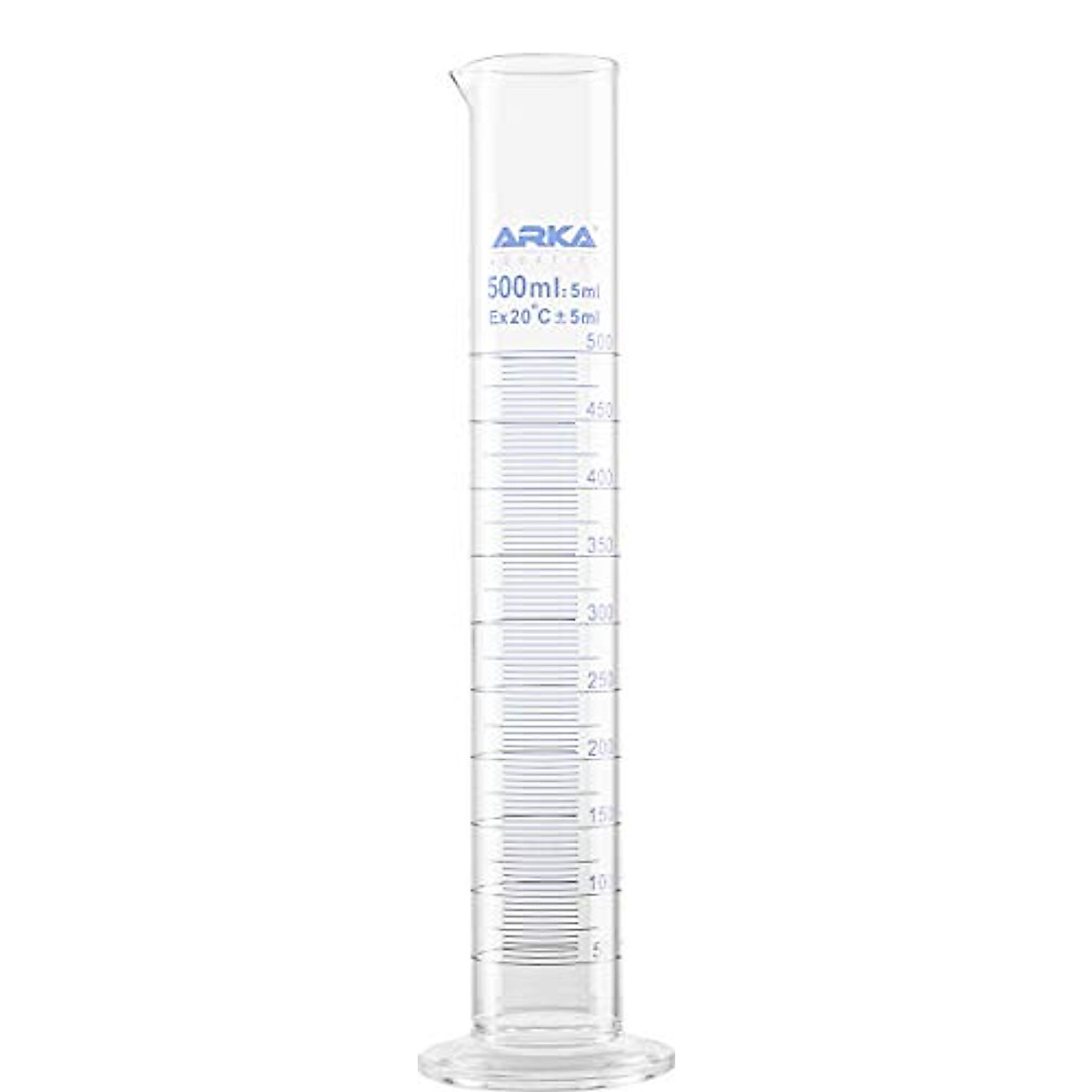 ARKA Hydrometer Set - Includes Thermometer & Measuring Cylinder Made of Borosilicate Glass 3.3 - High Precision Density Measurement for Saltwater Aquariums, Laboratory Quality, User-Friendly