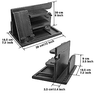 Gifts for Men Wood Phone Docking Station Mens Gifts for Christmas Key Holder Wallet Stand Watch Organizer Men Gift Husband Wife Dad Birthday Gifts for Him Nightstand Organizer Father Male Idea Gadgets