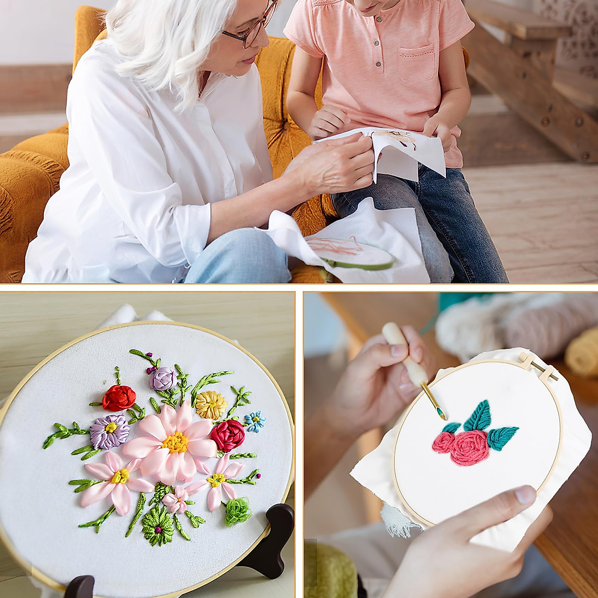 10 Pcs Embroidery Fabric Squares White Cotton Fabric Natural Cotton Embroidery Cloth Fabric Precut Cross Stitch Fabric Classic Aida Cloth Cotton Fabric for Embroidery Garment Craft (7.9 x 7.9inch)