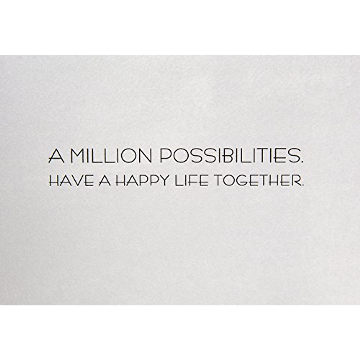 Hallmark Studio Ink Wedding Card or Bridal Shower Card (Two Hearts One Love) (0399RZJ5045)