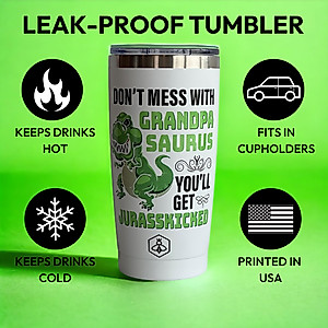 Biddlebee Grandpa Gifts Grandpa Travel Coffee Mug Tumbler w/Slider Lid | Grandpa Birthday Gifts | Funny Grandpa Cups | Best Grandpa, Abuelo, Papa, Grandfather