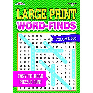 Large Print Word-Finds Puzzle Book-Word Search