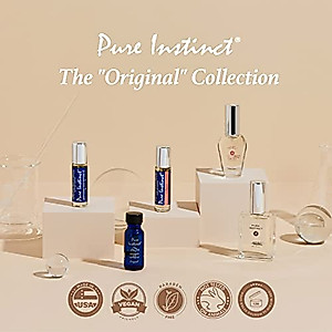 Pure Instinct Roll-On (3-Pack) - The Original Pheromone Infused Essential Oil Perfume Cologne - Unisex for Men and Women - TSA Ready