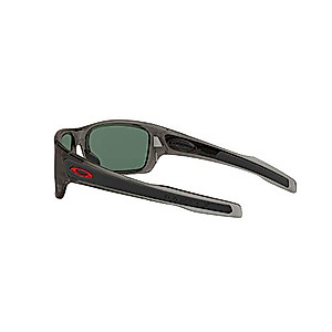 Oakley Youth Kids' OJ9003 Turbine XS Rectangular Sunglasses, Grey Smoke/Prizm Ruby, 57 mm