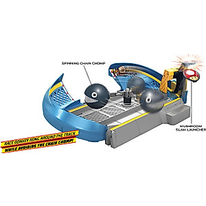 Hot Wheels Mario Kart Track Set Assortment 4 Different Tracks with Mario Kart 1:64 Scale Vehicles and Nemesis from Video Game Gift for Kids 3 Years and Older