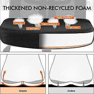 Yaheetech Ergonomic Office Chair, Swivel Task Chair with Adjustable Lumbar Support, Mid Back Mesh Computer Chair with Flip-up Armrests Padded Task Chairs, Executive Chair for Home Office White