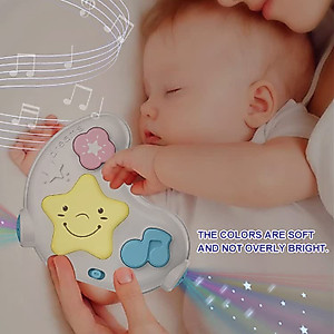 White Noise Machine Baby Soother with Toy Remote,108 Lullaby Baby Sound Machine for Sleeping with Night Light,Portable Sound Machine Baby Toys for Traveling