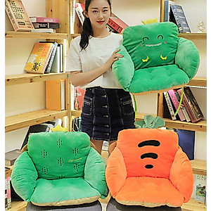WUYU Cushion Tummy Time & Seated Support on Office Plush Vegetable Sofa Animal Sitting Comfortable Fruit Chairs Lazy Butt (Strawberry)