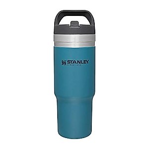 Stanley IceFlow Stainless Steel Tumbler with Straw - Vacuum Insulated Water Bottle for Home, Office or Car - Reusable Cup with Straw Leakproof Flip - Cold for 12 Hours or Iced for 2 Days (Lagoon)