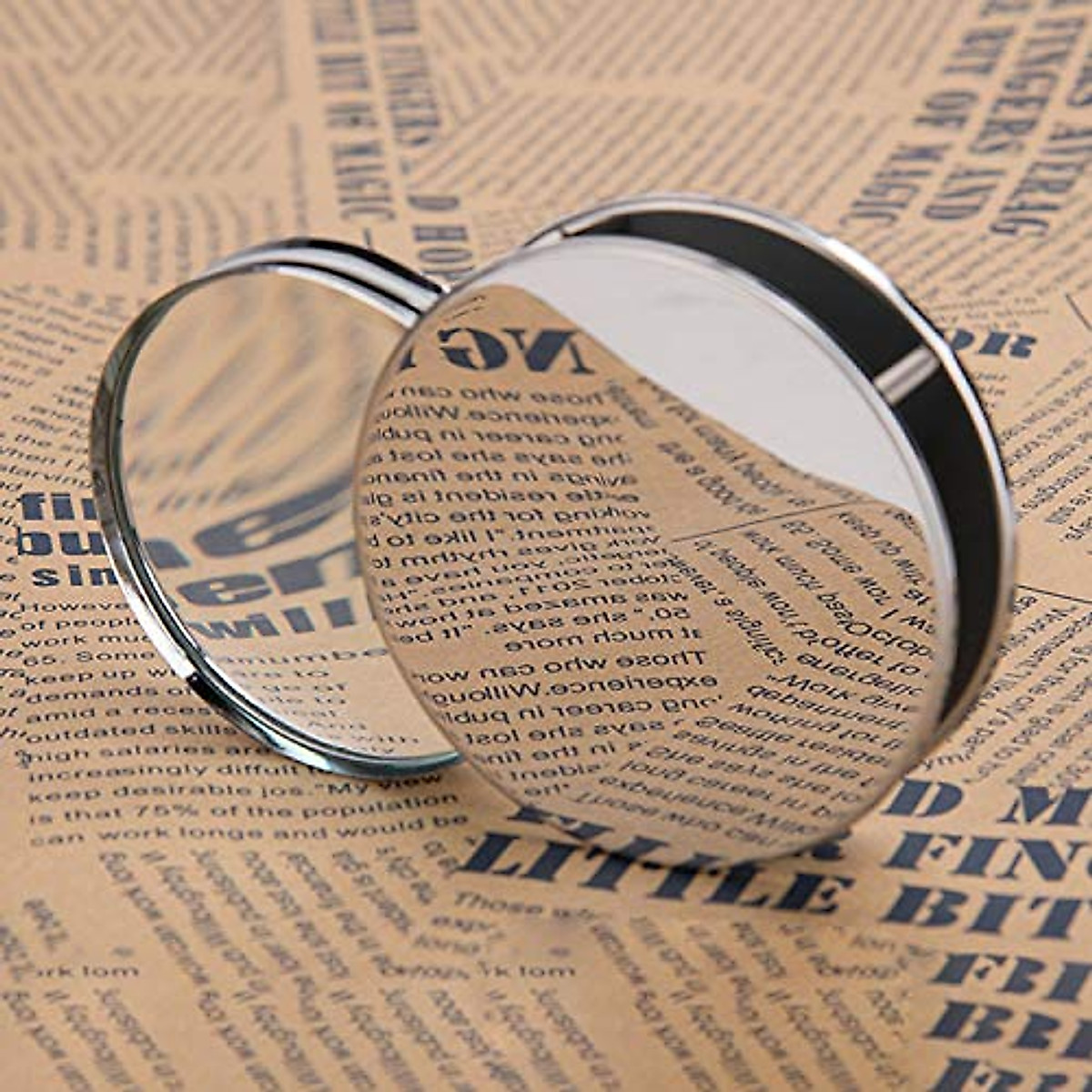 Mini Pocket Magnifier 20X Foldable Handheld Jewelry Loupe with Metal Protective Case Reading Magnifying Glasses for Small Prints,Coins,Science,Low Vision,Gift for Seniors and Kids