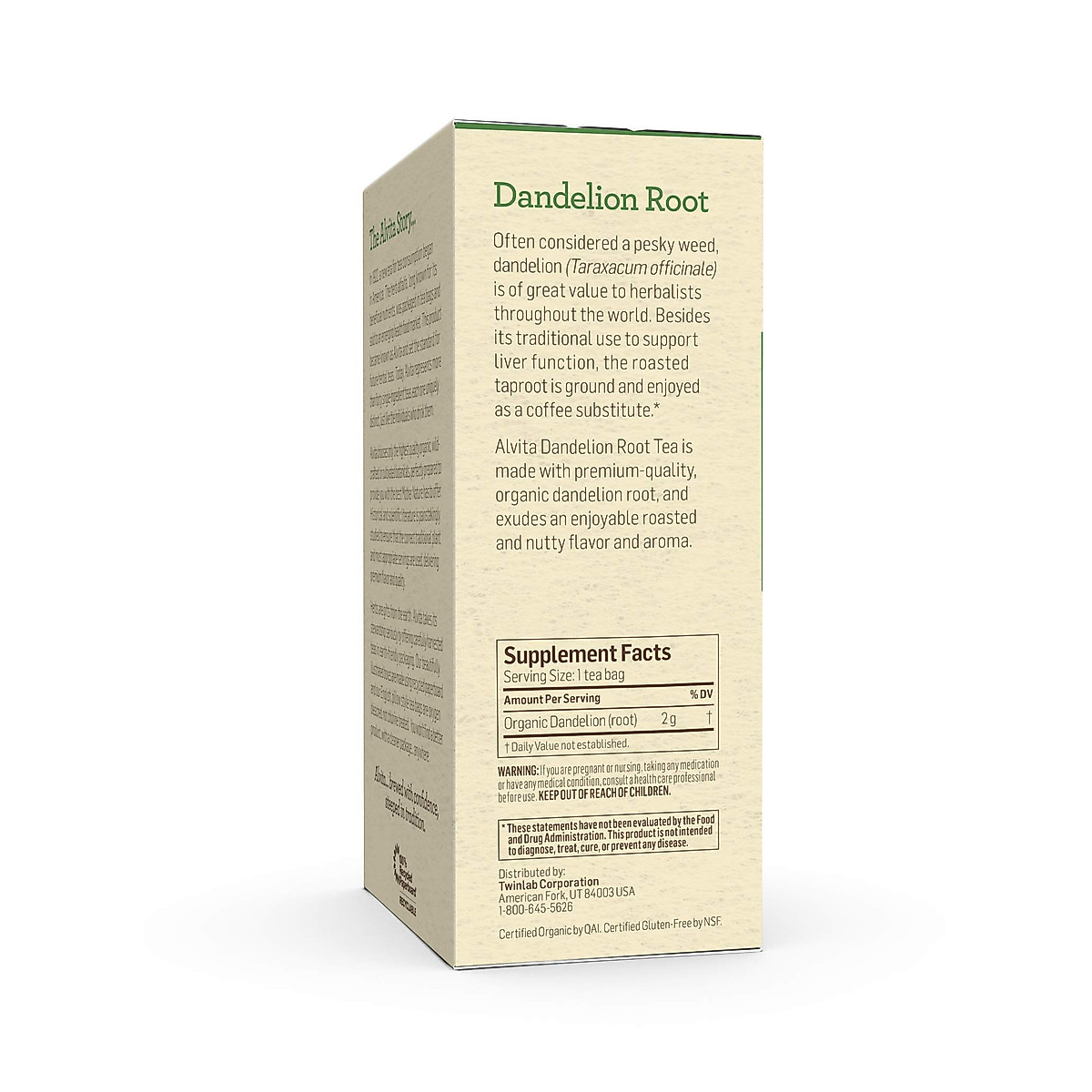 Alvita Organic Hibiscus Herbal Tea - Made with Premium Quality Organic Hibiscus Calyces, with Refreshing Tart Flavor and Floral Aroma, 24 Tea Bags