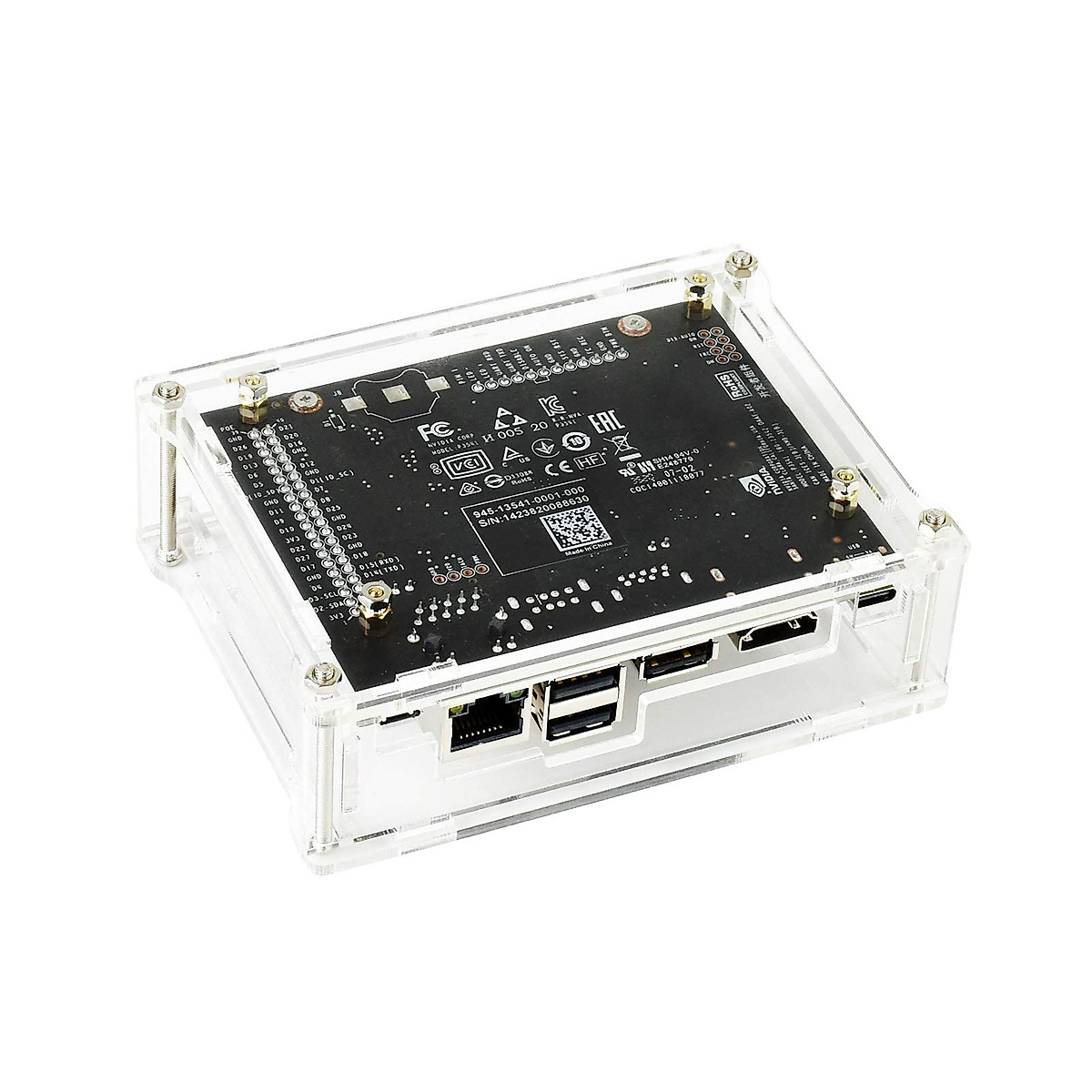 Acrylic Clear Case Enclosure Specialized for Jetson Nano 2GB Developer Kit（Case only