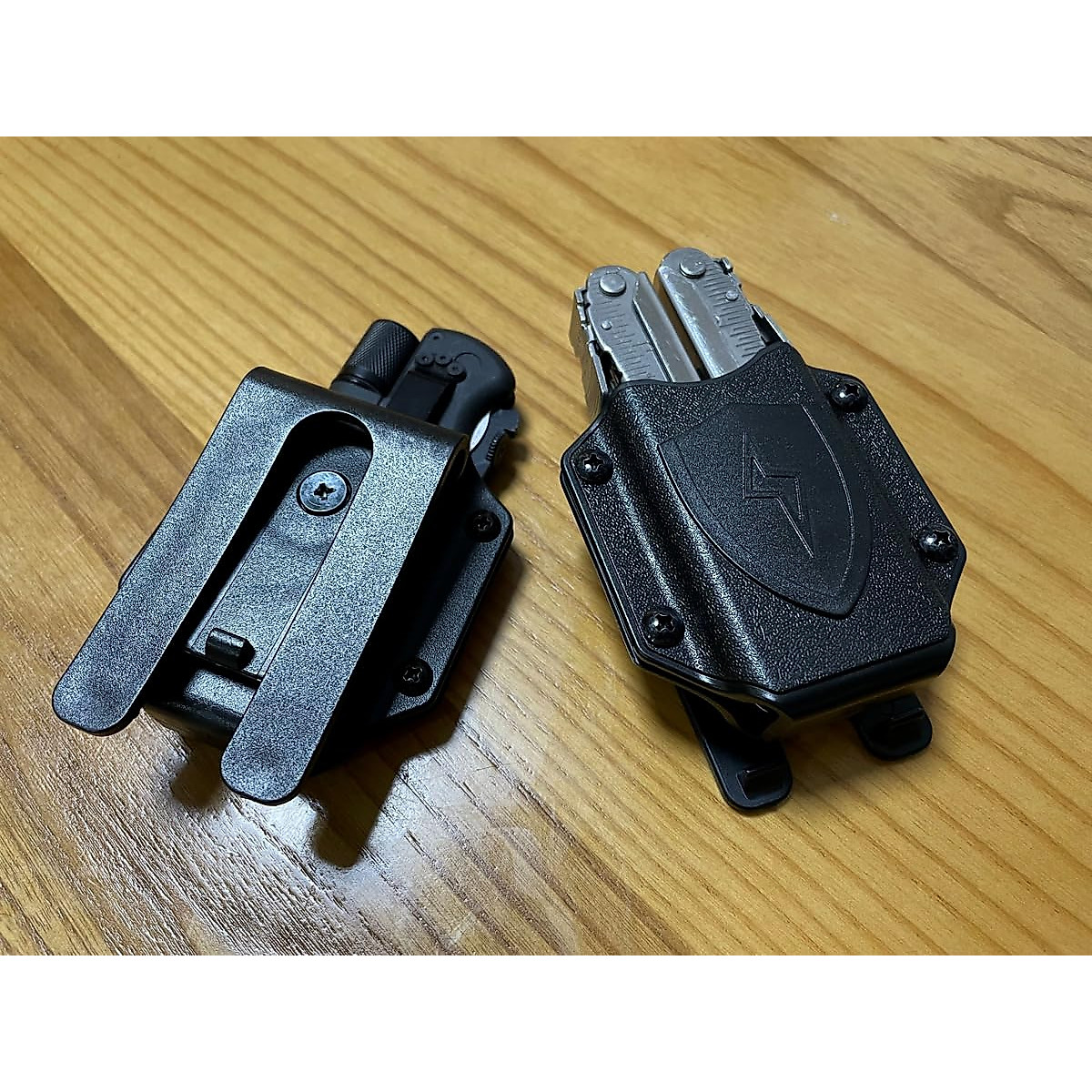 X2TKTACT Multi-Tool Sheath for LEATHERMAN Wave, Multi Tool Sheath Holder Cover Belt Holster w/MOLLE Compatible Clip, Multi-Tool not Included (Black)