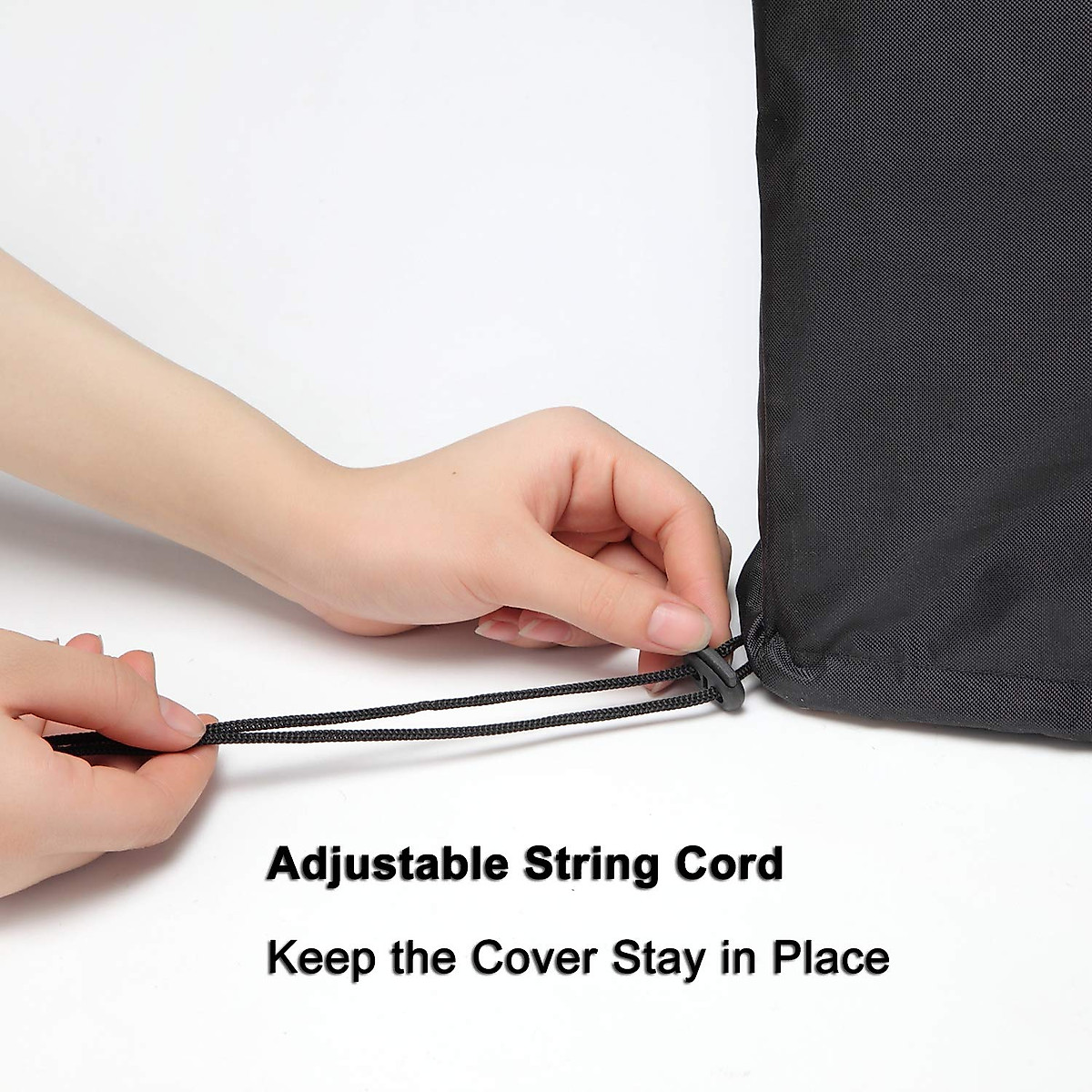 WOMACO Heavy Duty Square Patio Fire Pit/Table Cover, Waterproof Outdoor Furniture Cover (36" x 36" x 20", Black)