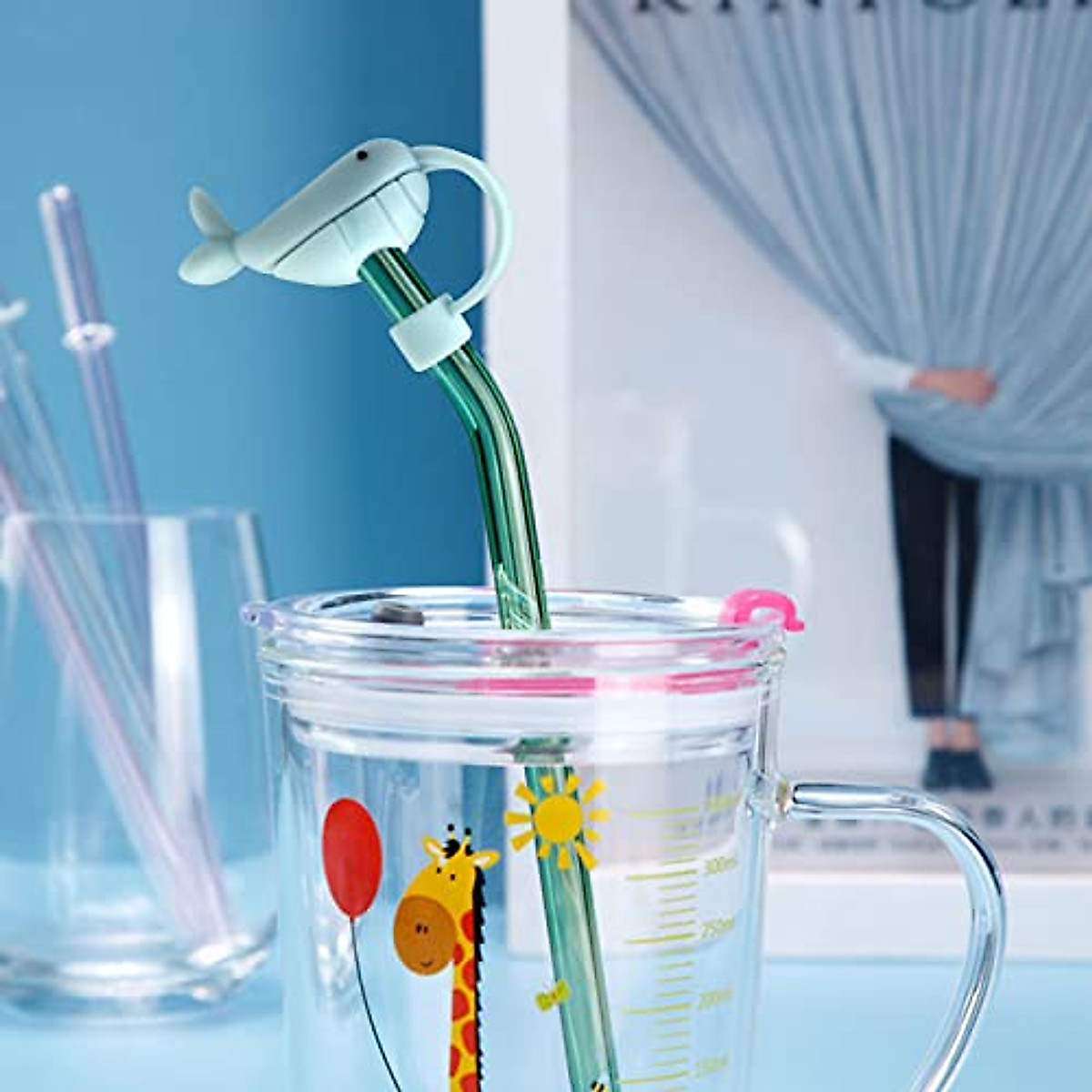 Silicone Straw Tips Covers Cap: 8 Pack Reusable Drinking Straw Tips Lids, Straw Tips Cover Straw Toppers Drinking Straw Cover, Straw Topper for Stanley Cup, 1/4Inch Straw Tips