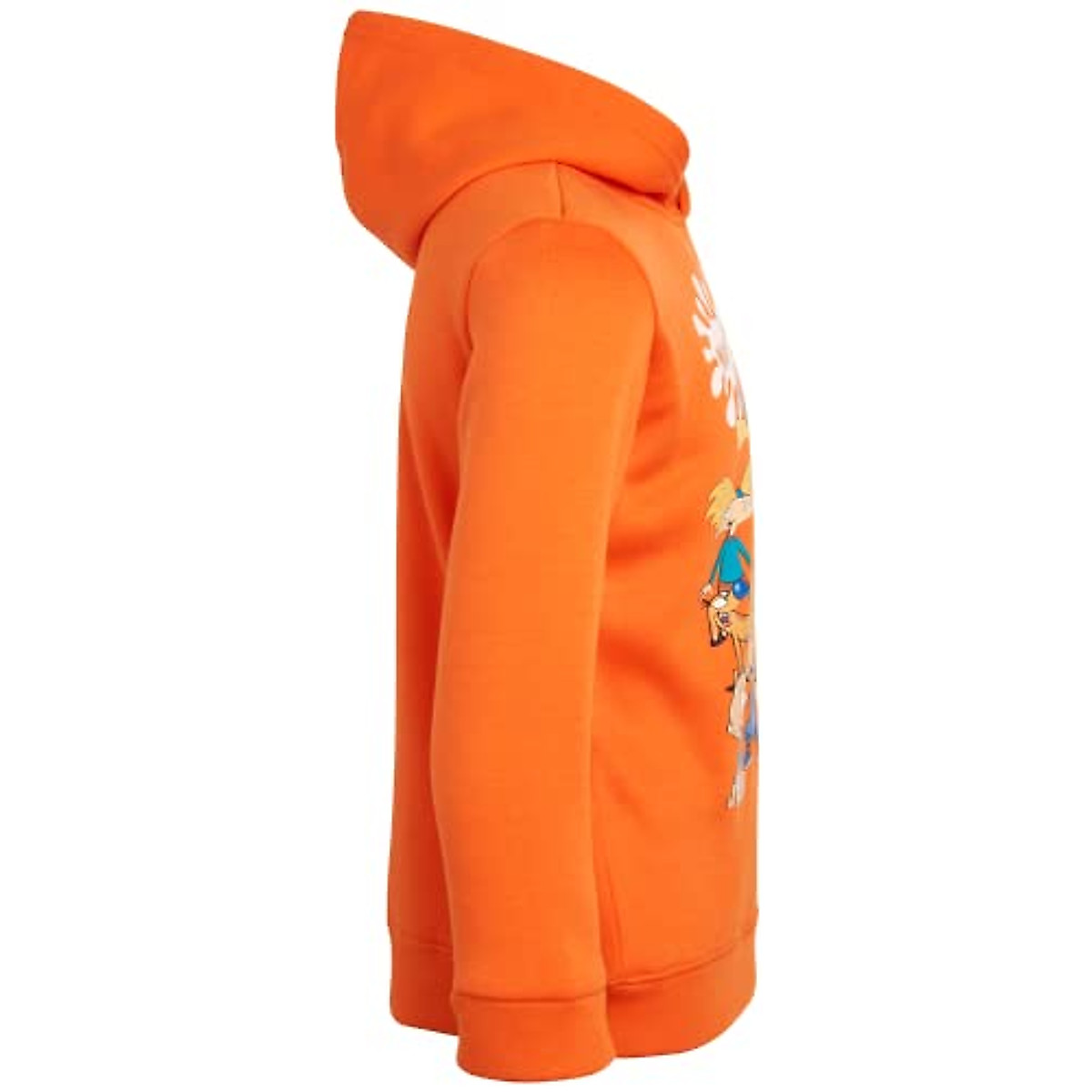 Nickelodeon Boy's Hoodie Sweatshirt - SpongeBob, Thomas & Friends Tank Engine, Rugrats, Boys Sweatshirt (2T-7), Size 5, Rugrats Orange