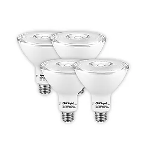 FDW PAR38 LED Bulb, 14W (90W Equivalent), 3000K (Soft White), 1000 lumens, CRI 90+, Flood Light Bulb Medium Base (E26), Energy Star Non-Dimmable Great for Kitchen, Bedroom, Patio (4 Pack)