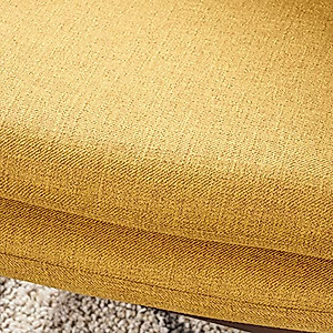 Christopher Knight Home Ventura Mid Century Modern Fabric Club Chair, Mustard, 31.25D x 26.25W x 32.75H Inch