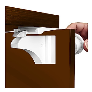 Cabinet Locks Child Safety Latches - TUSUNNY Baby Proofing Lock Child Proof Drawer Locks with Strong Adhesive for Cabinets and Drawers,Door & Corner (20Pack)