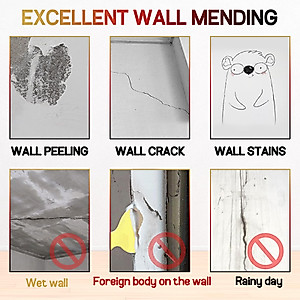 Drywall Patch Repair Kit with Scraper, Wall Spackle Repair Paste, Wall Mending Agent Quick and Easy Solution to Fill The Holes for Home Wall, Plaster Dent Repair and Wood Scratch Repair