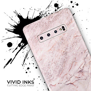 DesignSkinz Pink Slate Marble Surface V7 Protective Vinyl Decal Wrap Skin Cover Compatible with The Samsung Galaxy S20 (Screen Trim & Back Glass Skin)