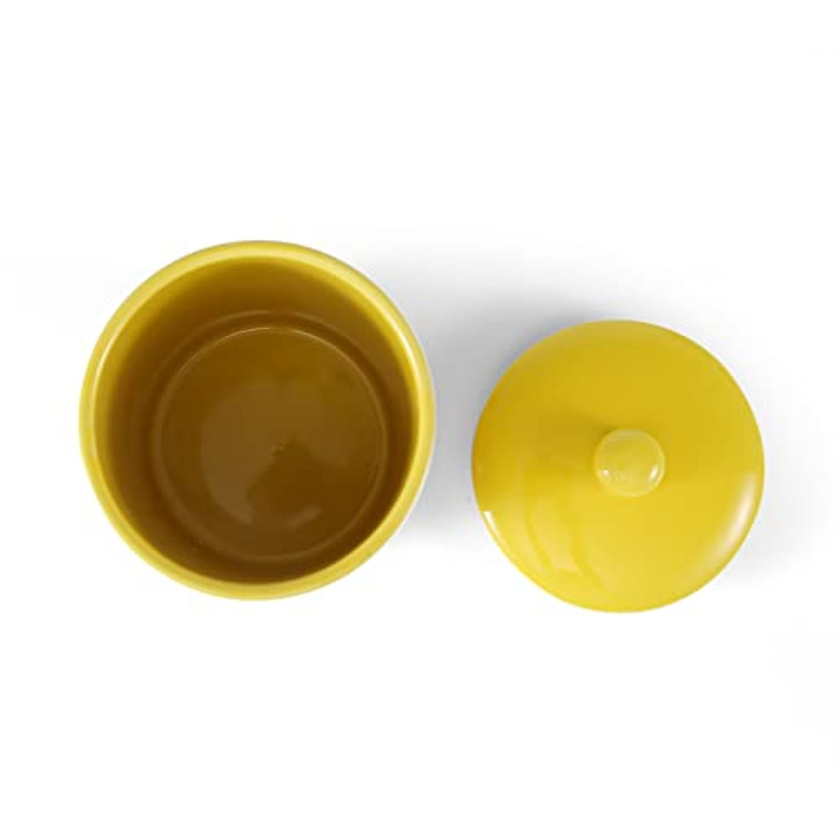 SpongeBob SquarePants for Pets Treat Jar | Ceramic Dog Treat Jar with Lid, Dishwasher Safe Spongebob Yellow Dog Food Storage Cylinder | Spongebob Dog Treat Jar 10" x 5", FF16928