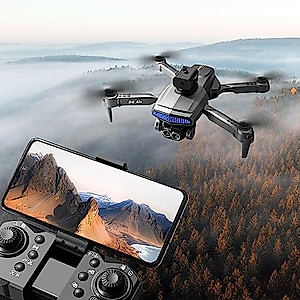 Mini Drone with Camera-Drone with 4k HD Fpv Camera Remote Control Toys Gifts for Boys Girls with Altitude Hold Headless Mode Start Speed (Black)
