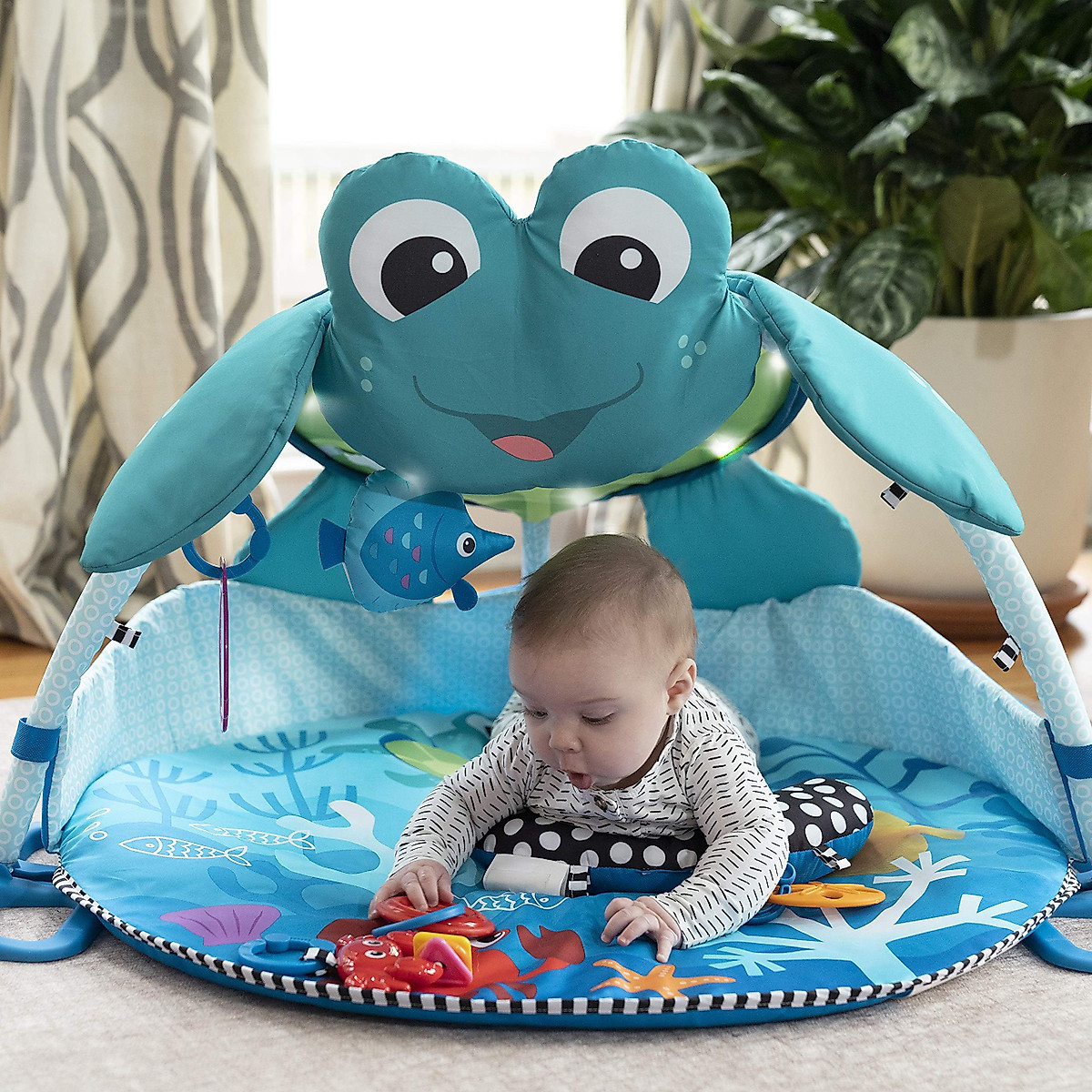 Baby Einstein Neptune Under The Sea Lights & Sounds Activity Gym & Play Mat, Ages Newborn+