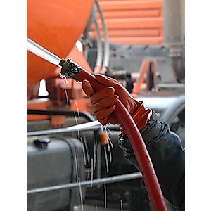 SHOWA - 620L-09 Atlas 620 Fully Coated Double-Dipped PVC Glove, Seamless Knitted Liner, Chemical Resistant, 12" Length, Large (Pack of 12 Pairs),Orange