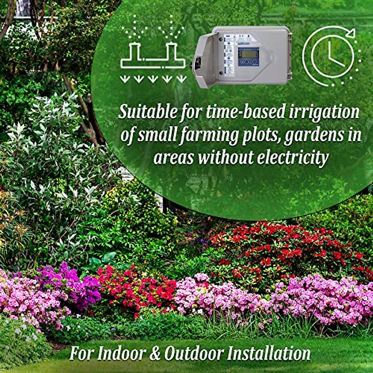 Galcon 8054S AC-4S Watering Timer Propagation & Irrigation Smart sprinkler Controller for Indoor & Outdoor with Daily / Cyclic Programming, Home or Gardens, Misting Seeds, Nurseries and Greenhouses
