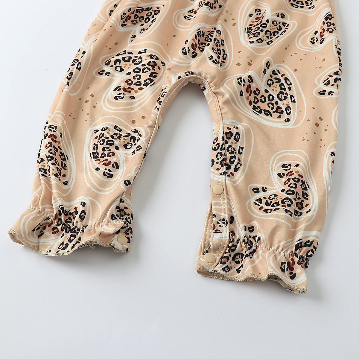 YENTAKE Newborn Baby Girl Clothes Infant Romper Ruffle Long Sleeve One Piece Jumpsuit Floral Bodysuit Fall Outfits with Headband (White, 3-6M)