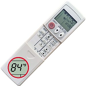 CHOUBENBEN Replacement Mitsubishi Electric Mr Slim Air Conditioner Remote Control MS-A09WA MS-A12WA MSY-A15NA MSY-A17NA