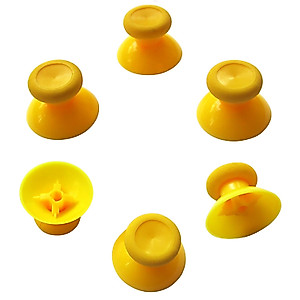 OSTENT 6 x Colorful Analog Stick Cap Replacement for Microsoft Xbox One Controller - Color Yellow