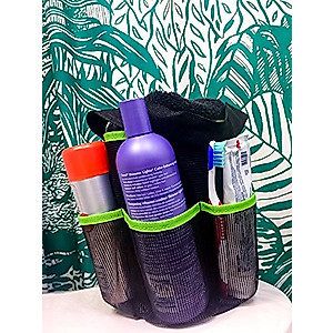 Camco 51997 Shower Caddy, 1 Pack, Black/Green