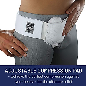 Everyday Medical Hernia Support Guard/ Belt For Men I Left or Right Side I Post Surgery Men’s Truss For Inguinal, Groin Hernias I Adjustable Waist Strap I SMALL/MEDIUM