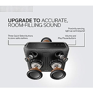 Denon Home 250 Wireless Speaker, HEOS and Alexa Built-in, AirPlay 2, and Bluetooth, Compact Design, Black