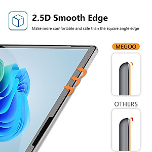 Megoo Screen Protector for Microsoft Surface Pro 11/10 (2024) - Also Fits Surface Pro 9, Pro 8, and Pro X (13 inch) - Tempered Glass/High Sensitivity/Support Surface Pen/Smooth Touch, 2 Pack