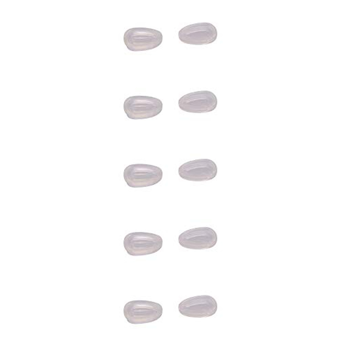 NicelyFit Clear Nose Pads for Oakley Eyeglass Frames OX3122 OX5126 OX5115 OX5118 OO9174 Tincan OO4082 OO6017 Tinfoil OO6018, Tailpin OO4086 Caveat OO4054 Feedback OO4079 Holbrook Metal Tailback, 12mm x 7mm