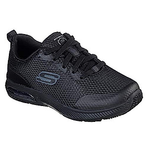Skechers Women's Work Relaxed Fit: Dyna-Air SR Slip Resistant Sneaker, Black, 9