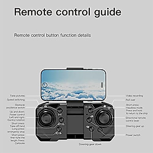 Mini Drone with 4K Dual HD FPV Camera Remote Control Toys Gifts for Boys Girls with Altitude Hold Headless Mode 1-Key Start Speed 2023 (Black)
