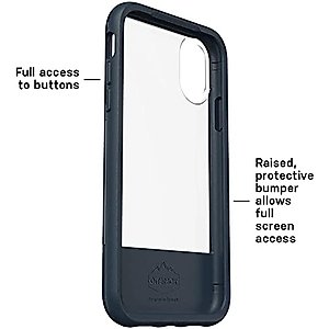 OtterBox Statement Series for iPhone XR Case with ZAGG Screen Protector, Extreme Shatter Protection - Bundle - (Clear/Dark Jade)