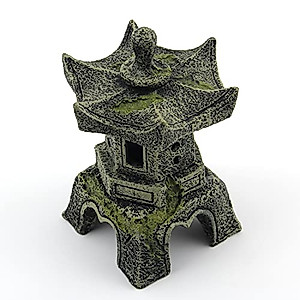 Sdeetesamjun Zen Garden Decor Pagoda Lantern Statue for Outdoor Patio Plant Pots Bonsai Decor, Japanese Yard Sculpture Decor