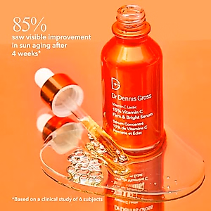 Dr Dennis Gross Vitamin C Lactic 15% Firm & Brighten Serum: Visibly Improve Signs of Aging, 1 oz
