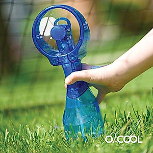 O2COOL Deluxe Handheld Battery Powered Water Misting Fan (Purple)