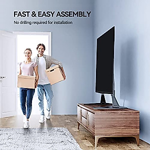 PERLESMITH Universal Table Top TV Stand for 22 - 65 Inch Flat Screen, LCD TVs Premium Height Adjustable Leg Stand Holds up to 110lbs, VESA up to 800x500mm