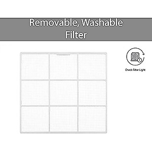 LG Electronics LW2421HRSM LG 24,000 BTU Heat/Cool Window Air Conditioner with WiFi Controls, 24000, White