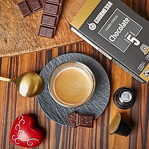 Gourmesso 100ct Flavored Espresso Pods Compatible with Nespresso Original Machines | Caramel Vanilla Chocolate Hazelnut Coconut Coffee Capsules | Intensity 5 | Proudly Fairtrade