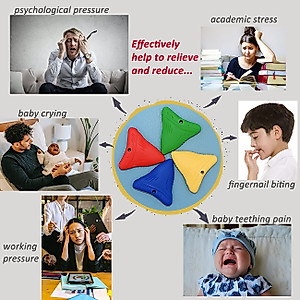 Sensory Chew Necklace for Kids and Adults, Shark Tooth Chew Necklaces for Boys Girls with Autism, ADHD, Fidgeting Needs, Sensory Chew Toys for Kids 4 Pack