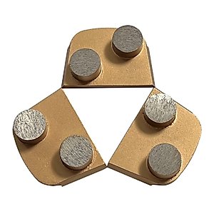Diamond Grinding Discs for Lavina and Edco Magnatrap Grinders, Set of 3, Soft Bond, 120/150 Grit