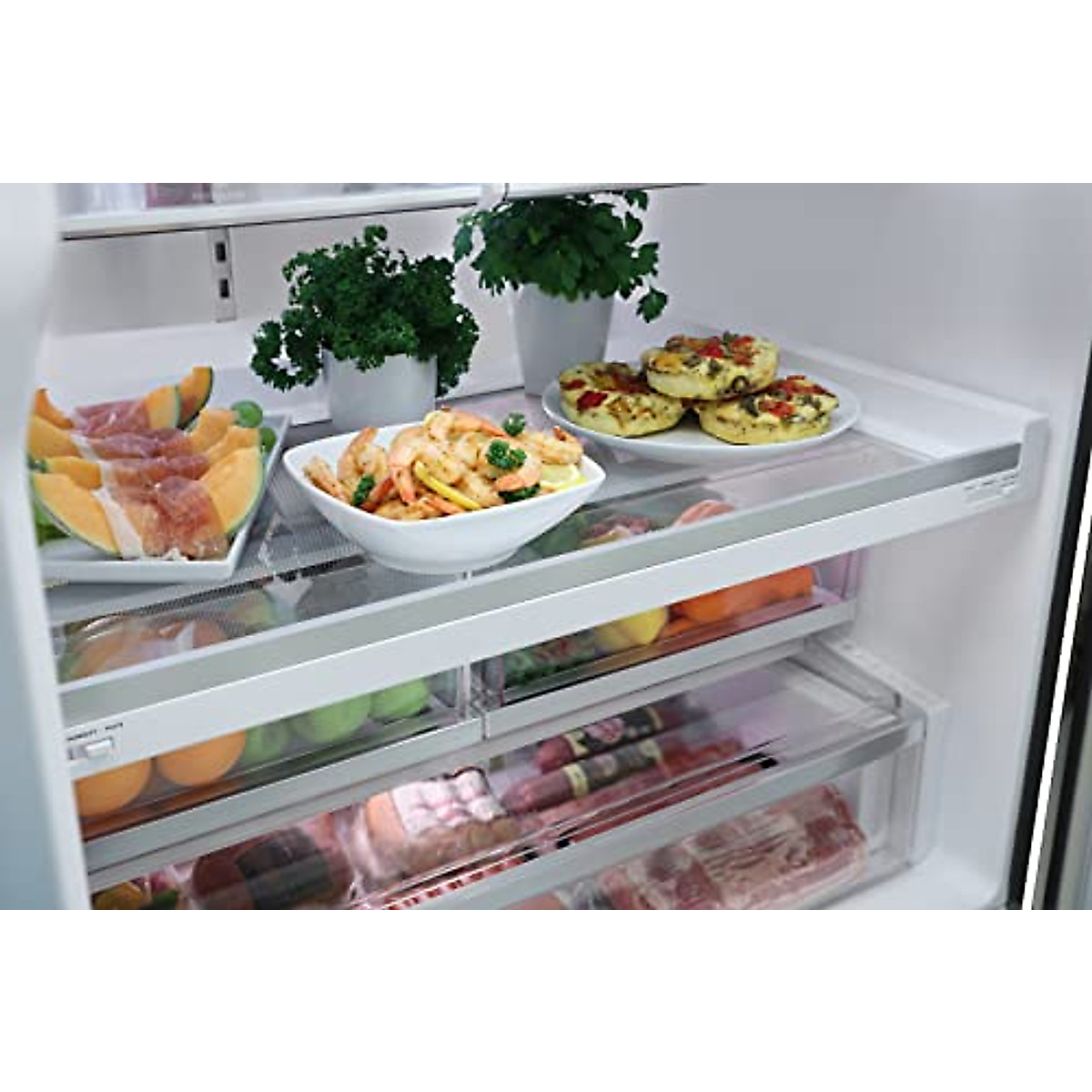 Winia 31 cu.ft French Door Refrigerator with Ice & Water Dispenser, Energy Star, Stainless Steel (WZBHD31ATE)